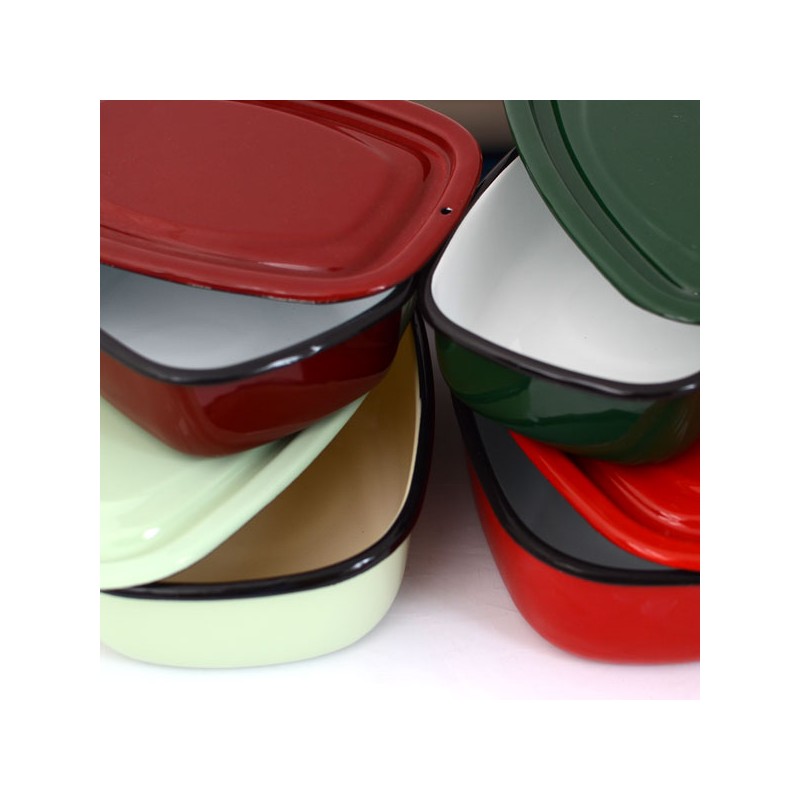 Enamel storage box enamel