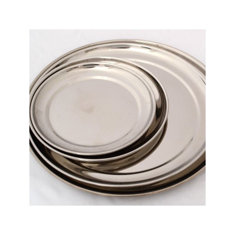 Stainless Steel round plate steel luxe