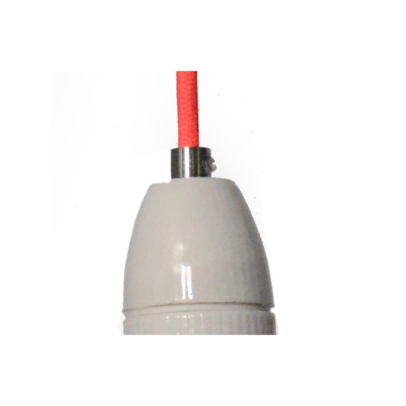 Electric hanging lampholder with glaze