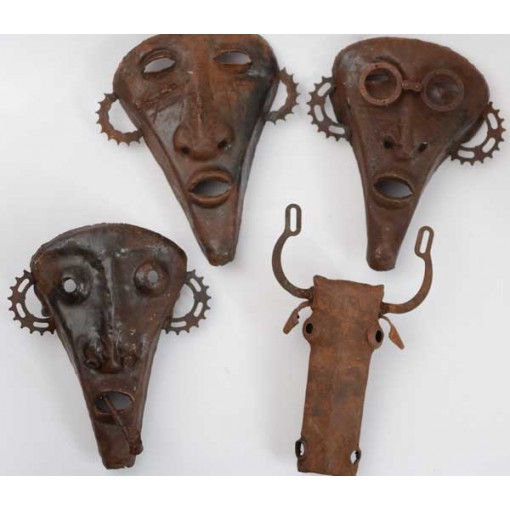 Hanging mask bike saddle